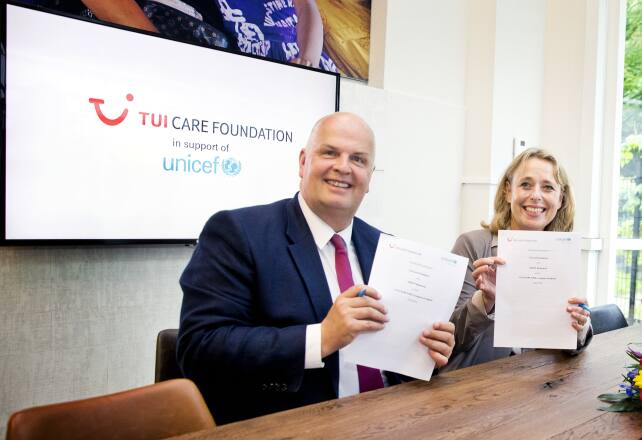 TUI CARE FOUNDATION SIGNS SUPPORT FOR UNICEF’S EMERGENCY RELIEF | TUI ...